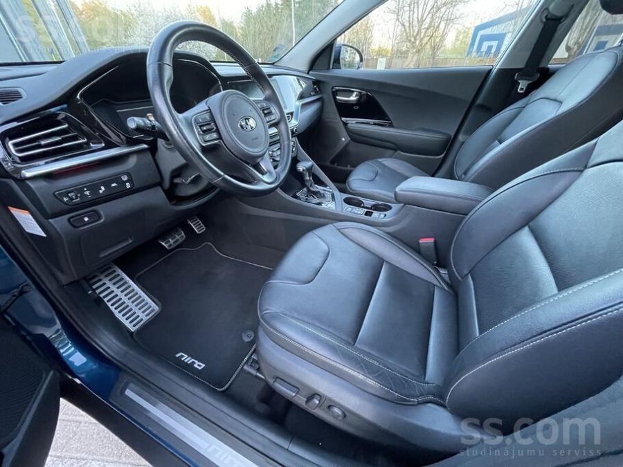 Zils Kia Niro 2021 Jūrmala, ar dzinēja tilpumu 1.60 L un nobraukumu 0 tūkst. km par 21850 €, foto 18 vietnē AUTOMOTO.COM.LV