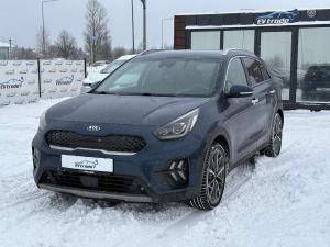 Zils Kia Niro 2021 Viļņa, ar dzinēja tilpumu 1.58 L un nobraukumu 107 tūkst. km par 16999 €, foto  vietnē AUTOMOTO.COM.LV