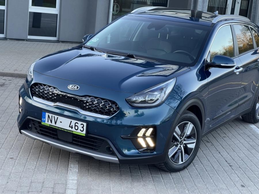Синий Киа Niro 2021 в Рига, объемом двигателя 1.60 л и пробегом 97 тыс. км за 22500 €, фото 35 на AUTOMOTO.COM.LV