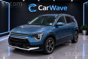 Kia Niro 2022 in Riga on AUTOMOTO.COM.LV Blue Kia Niro 2022 in Riga, with an engine capacity of 1.60 L and mileage of 42 thousand km for 25900 €, photo 1 on AUTOMOTO.COM.LV
