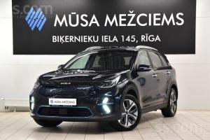 Zils Kia Niro 2021 Rīga, ar dzinēja tilpumu 1.60 L un nobraukumu 76 tūkst. km par 25490 €, foto  vietnē AUTOMOTO.COM.LV