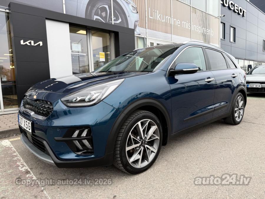 Zils Kia Niro 2021 Tallina, ar dzinēja tilpumu 1.60 L un nobraukumu 63 tūkst. km par 20900 €, foto 1 vietnē AUTOMOTO.COM.LV