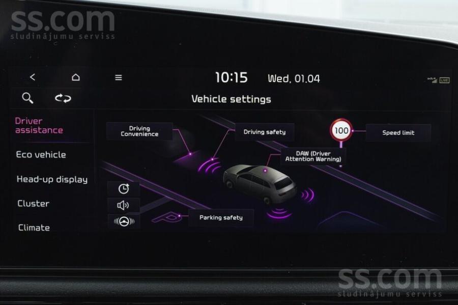 Zaļš Kia Niro 2022 Ventspils, ar dzinēja tilpumu 1.60 L un nobraukumu 108 tūkst. km par 19200 €, foto 29 vietnē AUTOMOTO.COM.LV