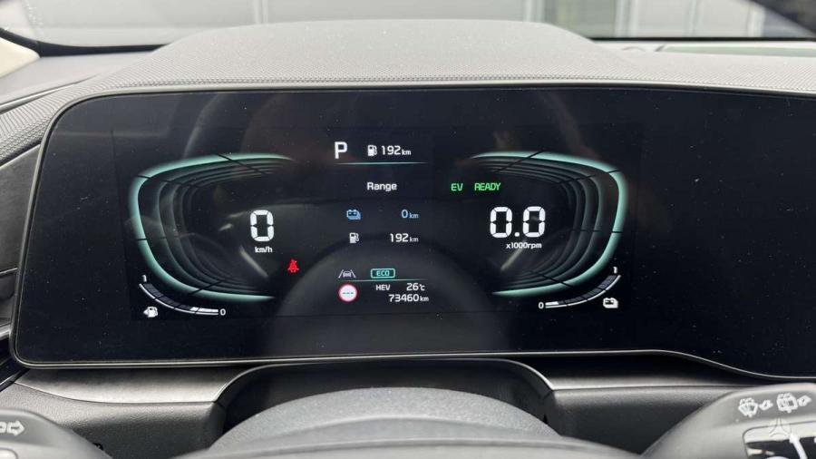 Green Kia Niro 2023 in Vilnius, with an engine capacity of 1.58 L and mileage of 73 thousand km for 21990 €, photo 30 on AUTOMOTO.COM.LV