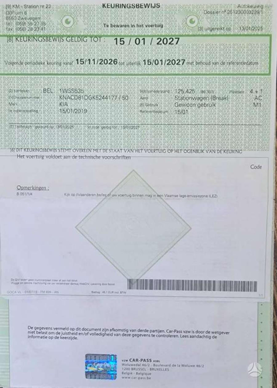 Grey Kia Niro 2019 in Taurage, with an engine capacity of 1.58 L and mileage of 159 thousand km for 15400 €, photo 41 on AUTOMOTO.COM.LV