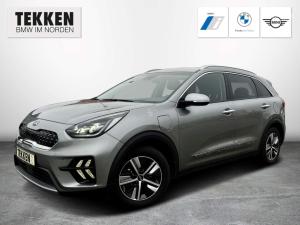 Grey Kia Niro 2020 in Kaunas, with an engine capacity of 1.60 L and mileage of 42 thousand km for 23935 €, photo  on AUTOMOTO.COM.LV