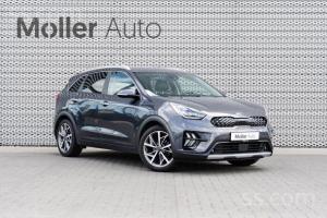 Grey Kia Niro 2021 in Riga, with an engine capacity of 1.60 L and mileage of 59 thousand km for 19850 €, photo 3 on AUTOMOTO.COM.LV