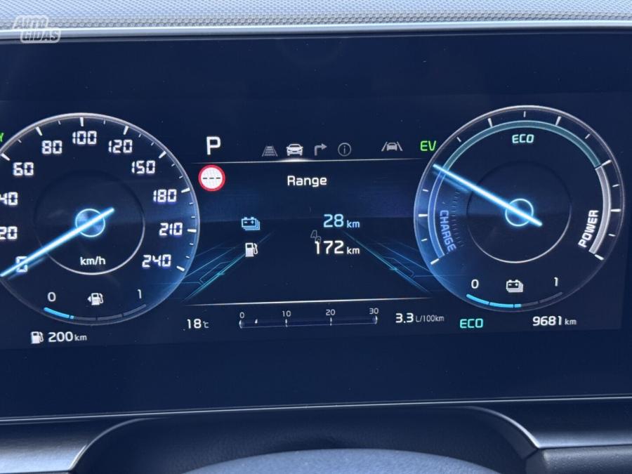 Серый Киа Niro 2024 в Авиженяй, объемом двигателя 1.60 л и пробегом 10 тыс. км за 27950 €, фото 15 на AUTOMOTO.COM.LV