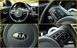 Grey Kia Niro 2017 in Kaunas, with an engine capacity of 1.60 L and mileage of 148 thousand km for 10450 €, photo 19 on AUTOMOTO.COM.LV