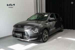 Grey Kia Niro 2024 in Vilnius, with an engine capacity of 1.60 L and mileage of 66 thousand km for 26500 €, photo  on AUTOMOTO.COM.LV