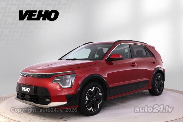 Red Kia Niro 2023 in Tallinn, with an engine capacity of 0.00 L and mileage of 49 thousand km for 26900 €, photo 1 on AUTOMOTO.COM.LV