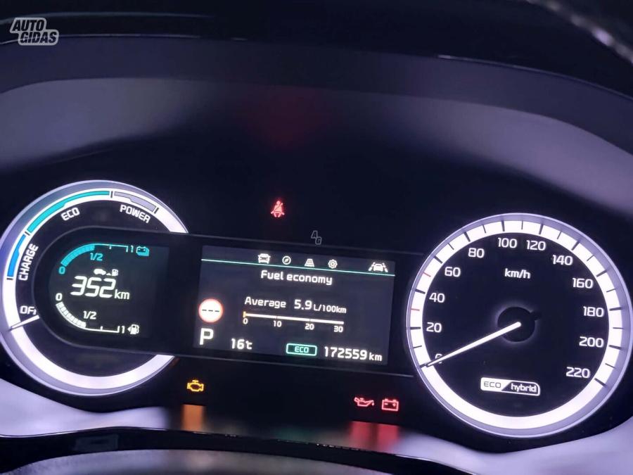 Фиолетовый Киа Niro 2020 в Алитус, объемом двигателя 1.60 л и пробегом 170 тыс. км за 12999 €, фото 15 на AUTOMOTO.COM.LV