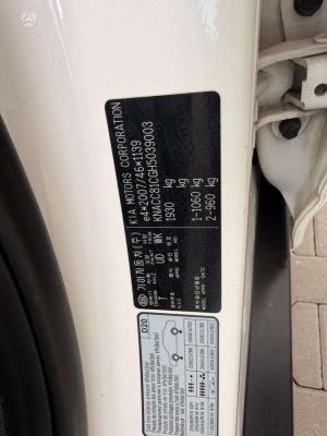 Balts Kia Niro 2016 Viļņa, ar dzinēja tilpumu 1.60 L un nobraukumu 308 tūkst. km par 8250 €, foto 13 vietnē AUTOMOTO.COM.LV