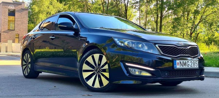 Melns Kia Optima 2013 Viļņa, ar dzinēja tilpumu 1.70 L un nobraukumu 351 tūkst. km par 5800 €, foto 1 vietnē AUTOMOTO.COM.LV