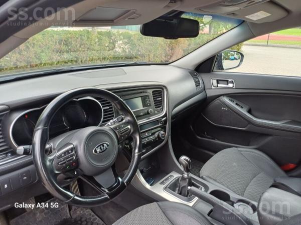 Black Kia Optima 2014 in Jelgava, with an engine capacity of 1.70 L and mileage of 199 thousand km for 6300 €, photo 6 on AUTOMOTO.COM.LV