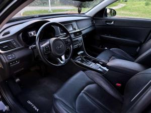 Black Kia Optima 2016 in Vilnius, with an engine capacity of 2.40 L and mileage of 126 thousand km for 6950 €, photo 15 on AUTOMOTO.COM.LV