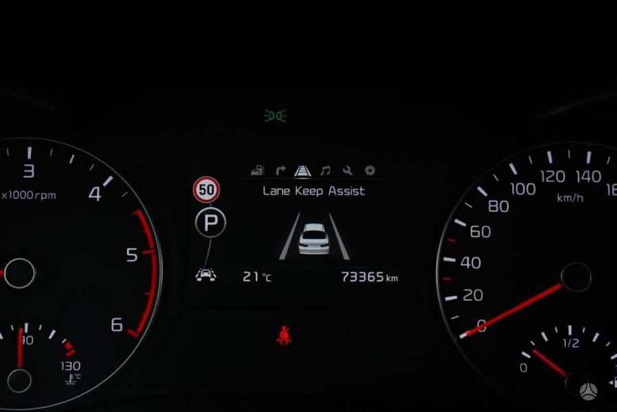 Black Kia Optima 2018 in Marijampole, with an engine capacity of 1.69 L and mileage of 73 thousand km for 9450 €, photo 14 on AUTOMOTO.COM.LV