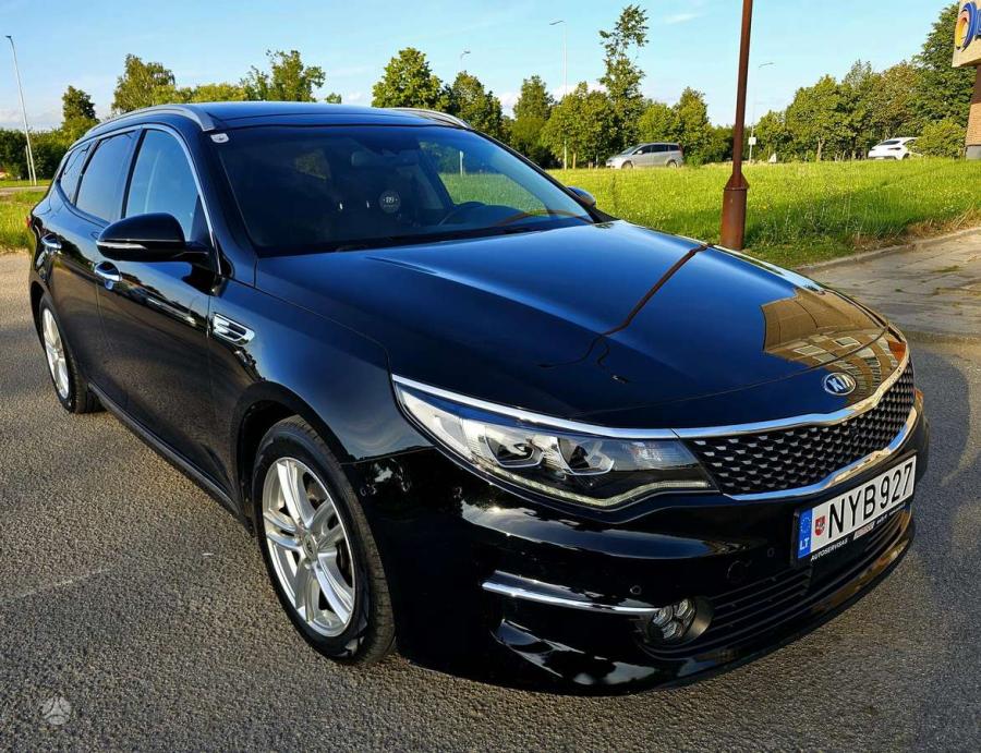 Melns Kia Optima 2016 Šauļi, ar dzinēja tilpumu 1.69 L un nobraukumu 150 tūkst. km par 9850 €, foto 1 vietnē AUTOMOTO.COM.LV
