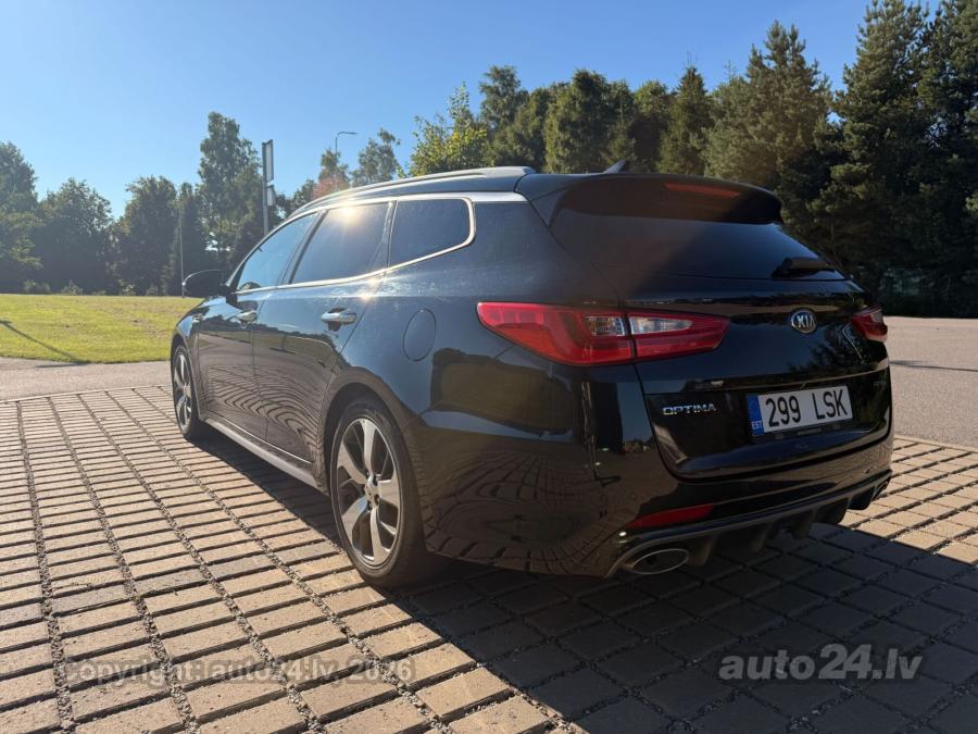 Black Kia Optima 2018 in Tartu, with an engine capacity of 1.70 L and mileage of 265 thousand km for 11999 €, photo 13 on AUTOMOTO.COM.LV