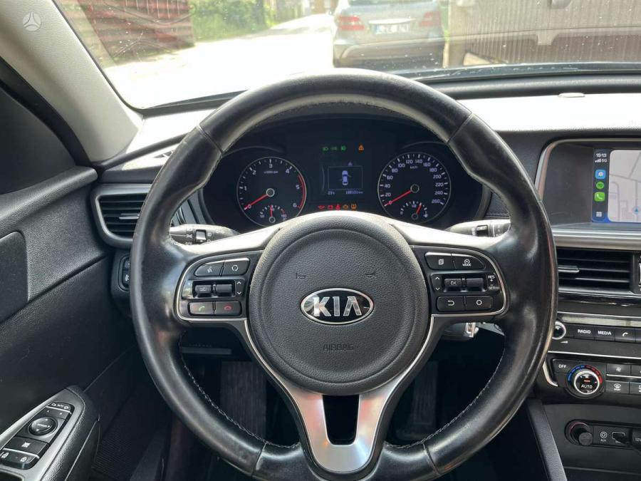 Blue Kia Optima 2018 in Kaunas, with an engine capacity of 1.70 L and mileage of 188 thousand km for 7500 €, photo 10 on AUTOMOTO.COM.LV