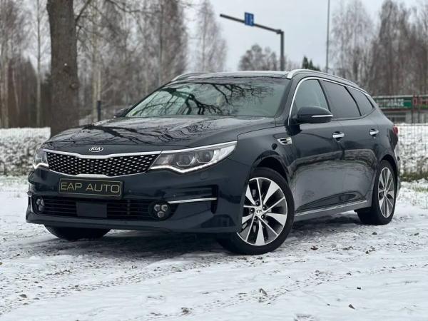 Blue Kia Optima 2017 in Jelgava, with an engine capacity of 1.70 L and mileage of 184 thousand km for 11990 €, photo 3 on AUTOMOTO.COM.LV