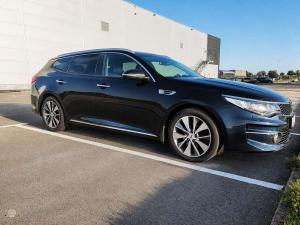 Blue Kia Optima 2017 in Panevezys, with an engine capacity of 1.70 L and mileage of 118 thousand km for 10200 €, photo 6 on AUTOMOTO.COM.LV