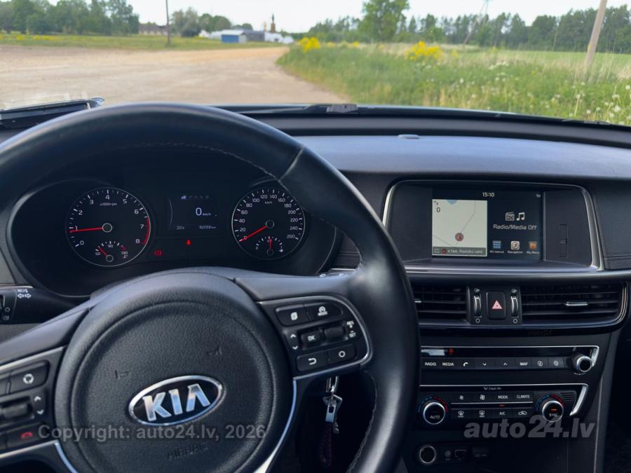 Blue Kia Optima 2018 in Tallinn, with an engine capacity of 2.00 L and mileage of 92 thousand km for 12500 €, photo 11 on AUTOMOTO.COM.LV