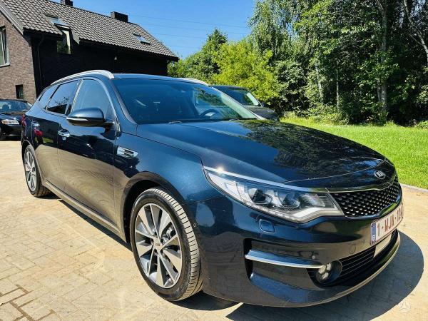 Zils Kia Optima 2018 Kauņa, ar dzinēja tilpumu 1.69 L un nobraukumu 170 tūkst. km par 9850 €, foto  vietnē AUTOMOTO.COM.LV
