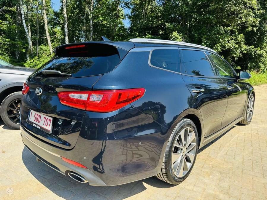 Blue Kia Optima 2018 in Kaunas, with an engine capacity of 1.69 L and mileage of 170 thousand km for 9850 €, photo 7 on AUTOMOTO.COM.LV