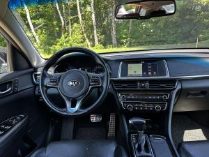 Blue Kia Optima 2018 in Kaunas, with an engine capacity of 1.69 L and mileage of 170 thousand km for 9850 €, photo 24 on AUTOMOTO.COM.LV
