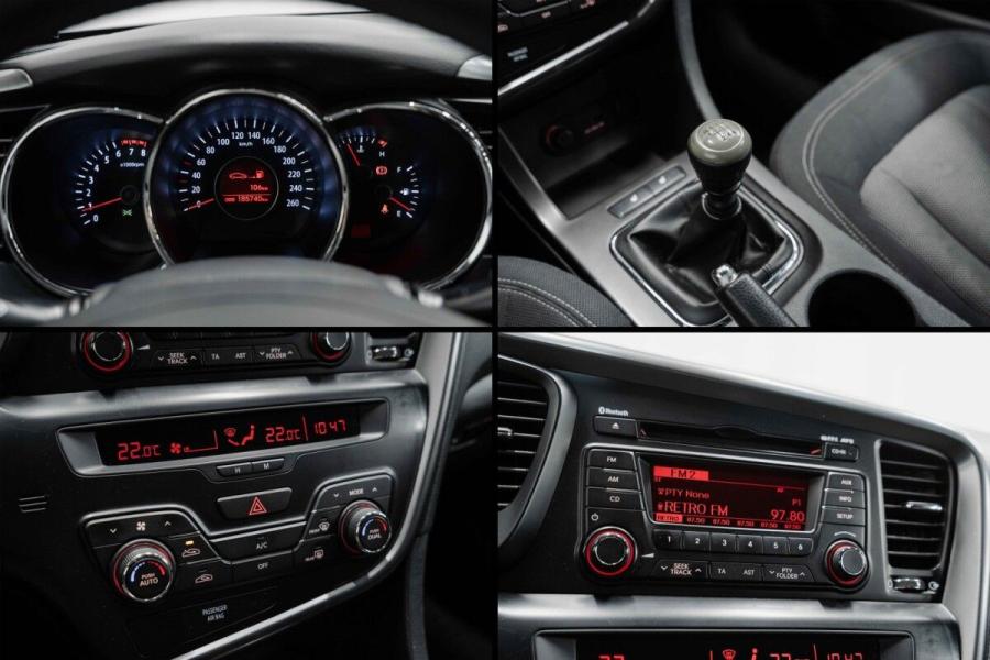 Grey Kia Optima 2014 in Tallinn, with an engine capacity of 2.00 L and mileage of 186 thousand km for 5900 €, photo 12 on AUTOMOTO.COM.LV