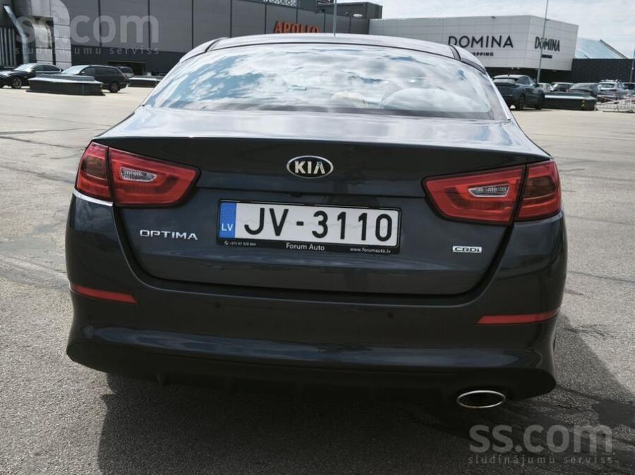 Pelēks Kia Optima 2015 Rīga, ar dzinēja tilpumu 1.70 L un nobraukumu 113 tūkst. km par 7700 €, foto 5 vietnē AUTOMOTO.COM.LV