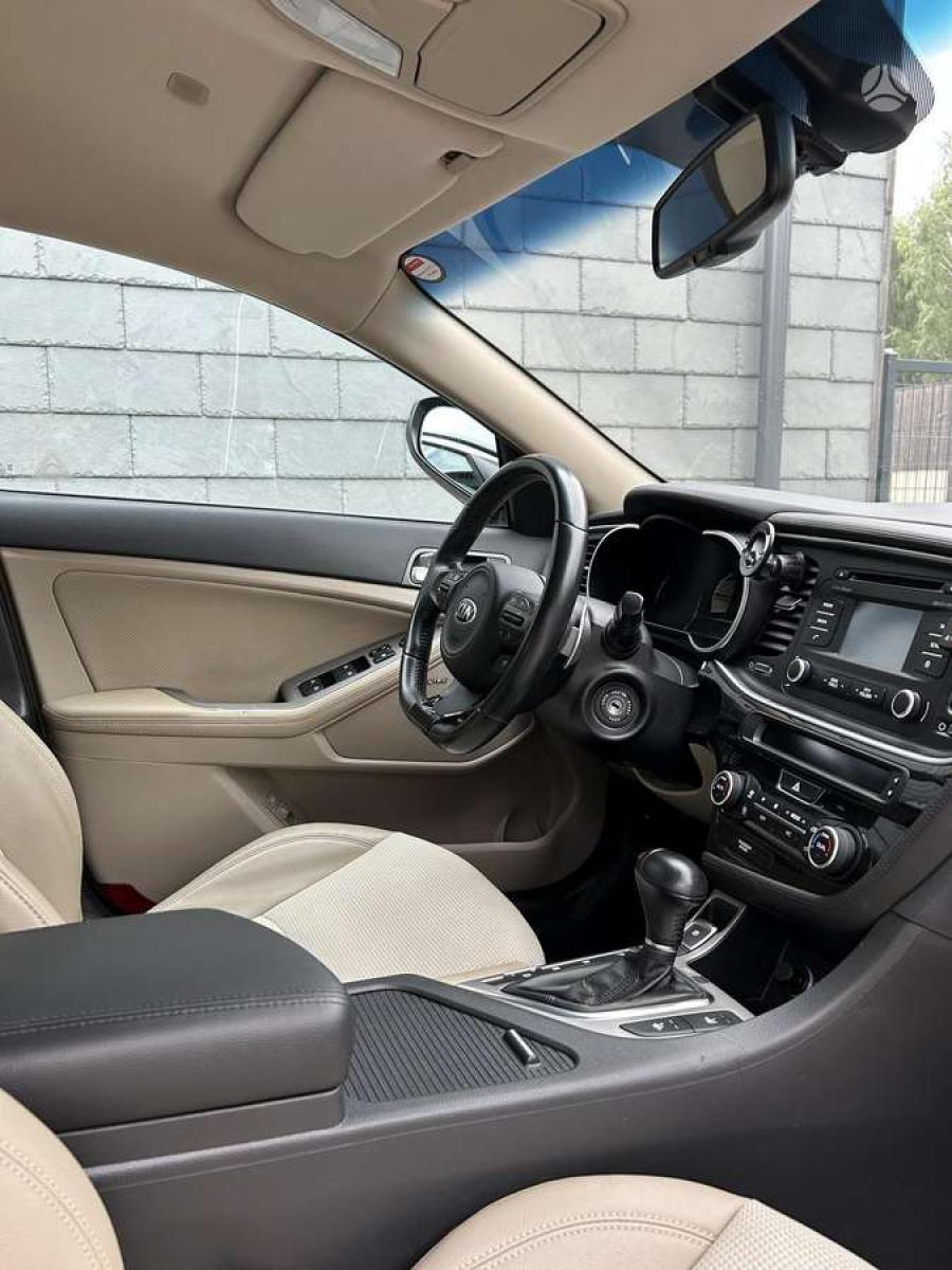 Pelēks Kia Optima 2015 Viļņa, ar dzinēja tilpumu 2.00 L un nobraukumu 101 tūkst. km par 8400 €, foto 5 vietnē AUTOMOTO.COM.LV