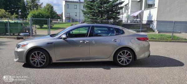 Pelēks Kia Optima 2016 Kauņa, ar dzinēja tilpumu 2.00 L un nobraukumu 123 tūkst. km par 10600 €, foto 1 vietnē AUTOMOTO.COM.LV
