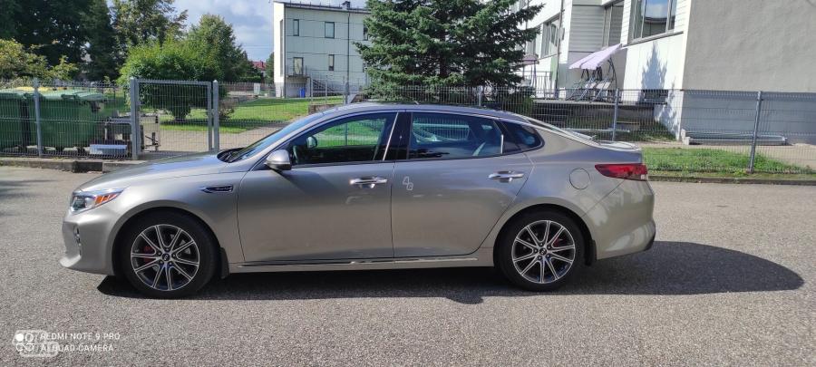 Pelēks Kia Optima 2016 Kauņa, ar dzinēja tilpumu 2.00 L un nobraukumu 123 tūkst. km par 10600 €, foto 1 vietnē AUTOMOTO.COM.LV