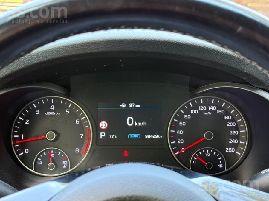 Grey Kia Optima 2019 in Riga, with an engine capacity of 2.00 L and mileage of 99 thousand km for 12200 €, photo 14 on AUTOMOTO.COM.LV