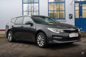 Grey Kia Optima 2018 in Vilnius, with an engine capacity of 2.00 L and mileage of 107 thousand km for 13500 €, photo 6 on AUTOMOTO.COM.LV