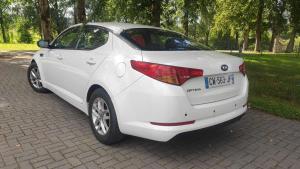 White Kia Optima 2013 in Taurage, with an engine capacity of 1.69 L and mileage of 280 thousand km for 4950 €, photo 5 on AUTOMOTO.COM.LV
