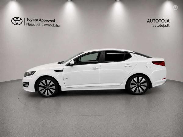 White Kia Optima 2013 in Kaunas, with an engine capacity of 2.00 L and mileage of 193 thousand km for 4900 €, photo 3 on AUTOMOTO.COM.LV