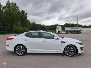 White Kia Optima 2015 in Pakruojis, with an engine capacity of 1.69 L and mileage of 24 thousand km for 6950 €, photo 6 on AUTOMOTO.COM.LV