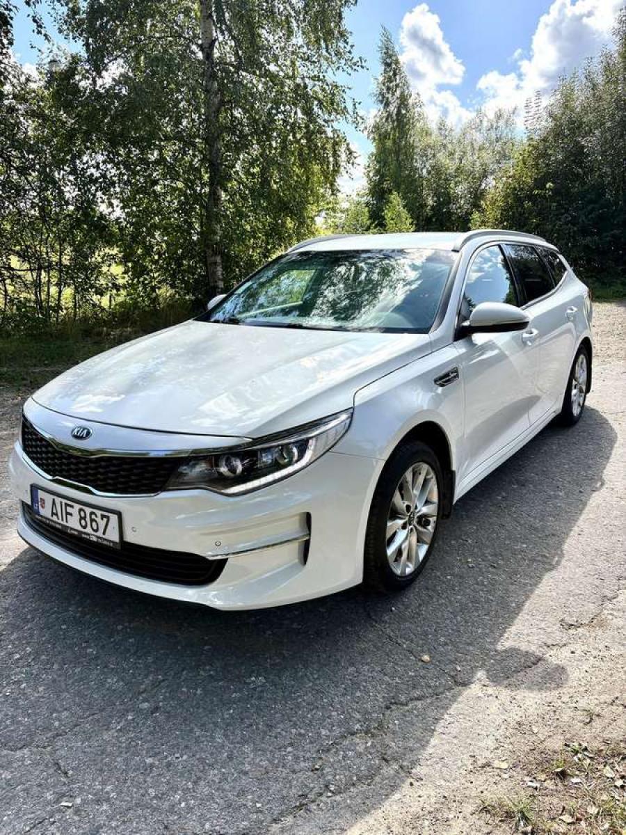 Balts Kia Optima 2018 Alīta, ar dzinēja tilpumu 1.69 L un nobraukumu 270 tūkst. km par 5999 €, foto 1 vietnē AUTOMOTO.COM.LV