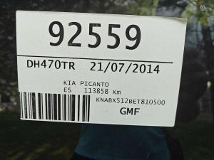 Черный Киа Пиканто 2014 в Аникщяй, объемом двигателя 1.25 л и пробегом 114 тыс. км за 1650 €, фото 18 на AUTOMOTO.COM.LV