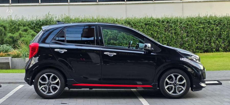 Black Kia Picanto 2022 in Vilnius, with an engine capacity of 1.20 L and mileage of 58 thousand km for 13900 €, photo 13 on AUTOMOTO.COM.LV