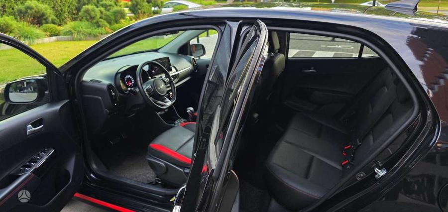 Black Kia Picanto 2022 in Vilnius, with an engine capacity of 1.20 L and mileage of 58 thousand km for 13900 €, photo 14 on AUTOMOTO.COM.LV