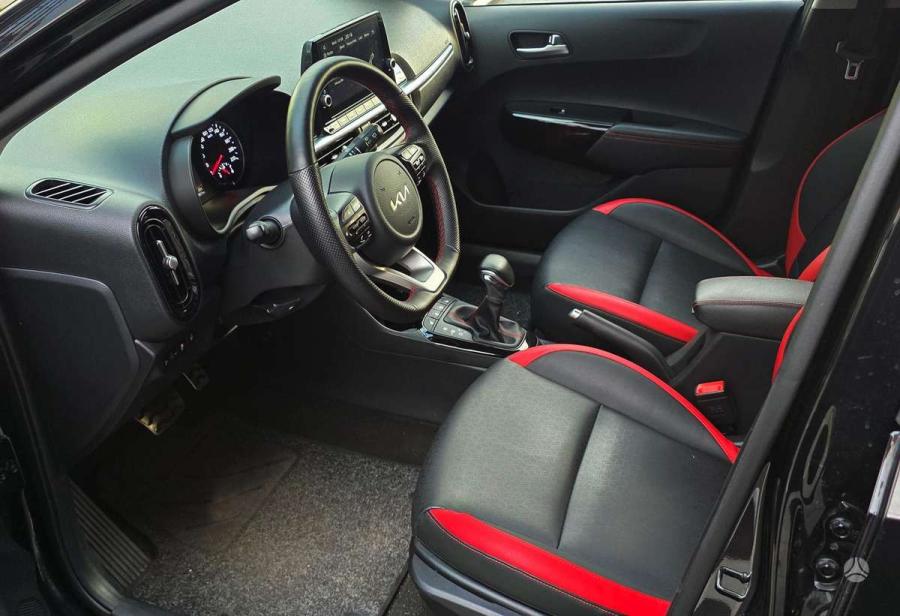 Black Kia Picanto 2022 in Vilnius, with an engine capacity of 1.20 L and mileage of 58 thousand km for 13900 €, photo 17 on AUTOMOTO.COM.LV