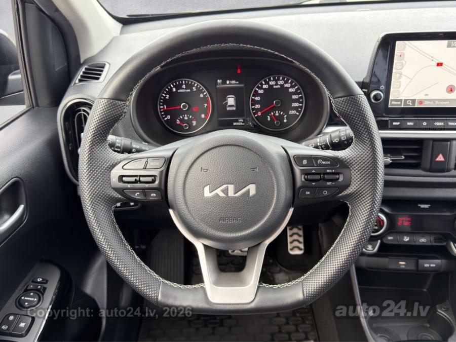 Black Kia Picanto 2023 in Johvi, with an engine capacity of 1.20 L and mileage of 35 thousand km for 13500 €, photo 13 on AUTOMOTO.COM.LV