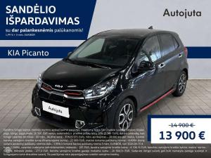 Black Kia Picanto 2023 in Kaunas, with an engine capacity of 1.20 L and mileage of 30 thousand km for 13900 €, photo  on AUTOMOTO.COM.LV