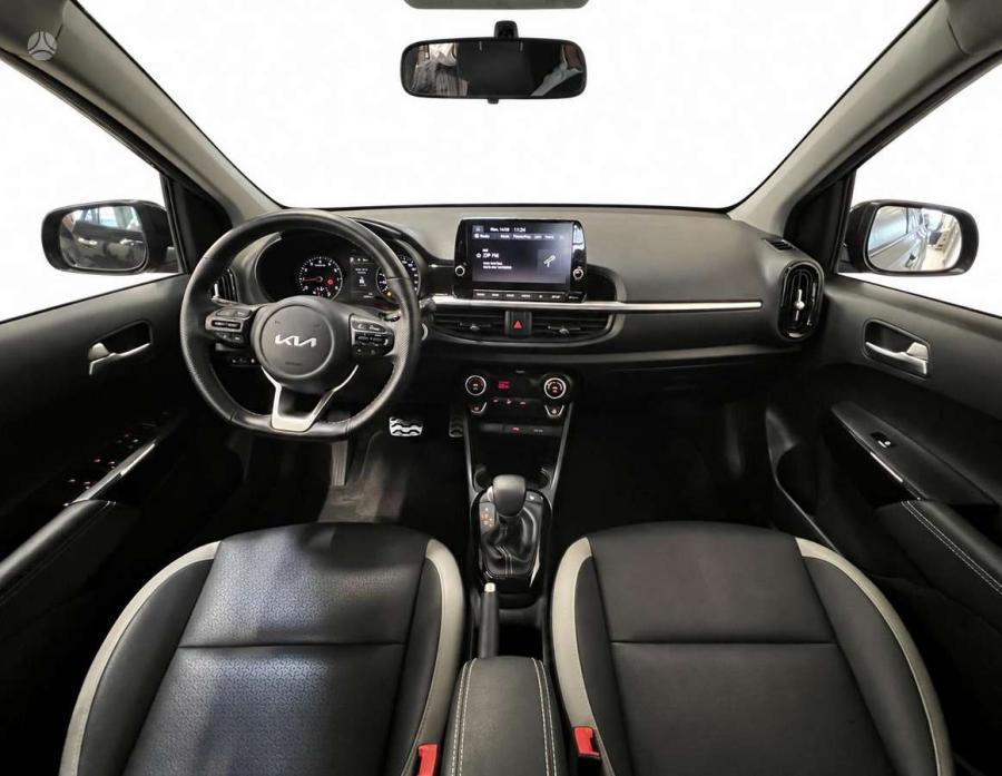 Black Kia Picanto 2023 in Kaunas, with an engine capacity of 1.20 L and mileage of 30 thousand km for 13900 €, photo 6 on AUTOMOTO.COM.LV