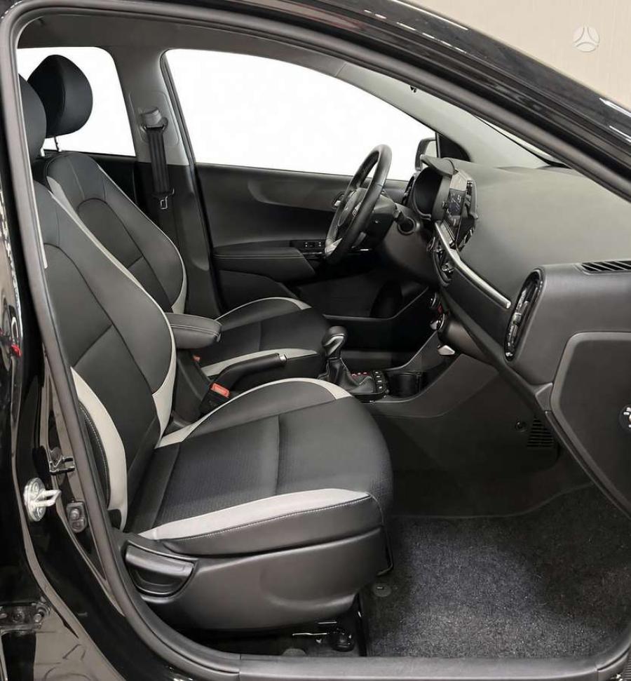 Black Kia Picanto 2023 in Kaunas, with an engine capacity of 1.20 L and mileage of 30 thousand km for 13900 €, photo 7 on AUTOMOTO.COM.LV