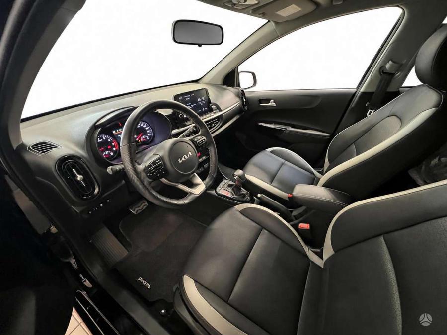Black Kia Picanto 2023 in Kaunas, with an engine capacity of 1.20 L and mileage of 30 thousand km for 13900 €, photo 8 on AUTOMOTO.COM.LV